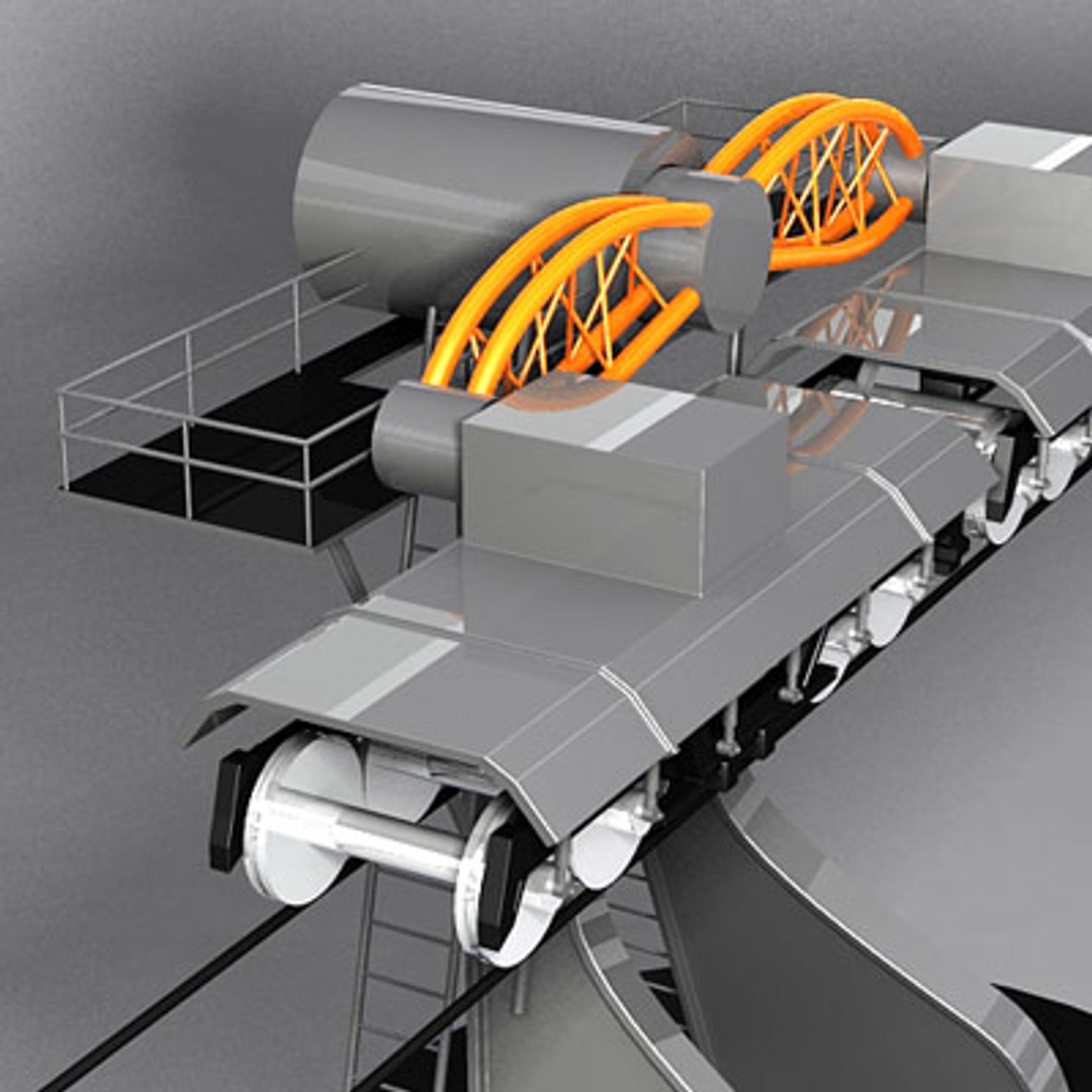 3d Cableway Wagon Cable Model