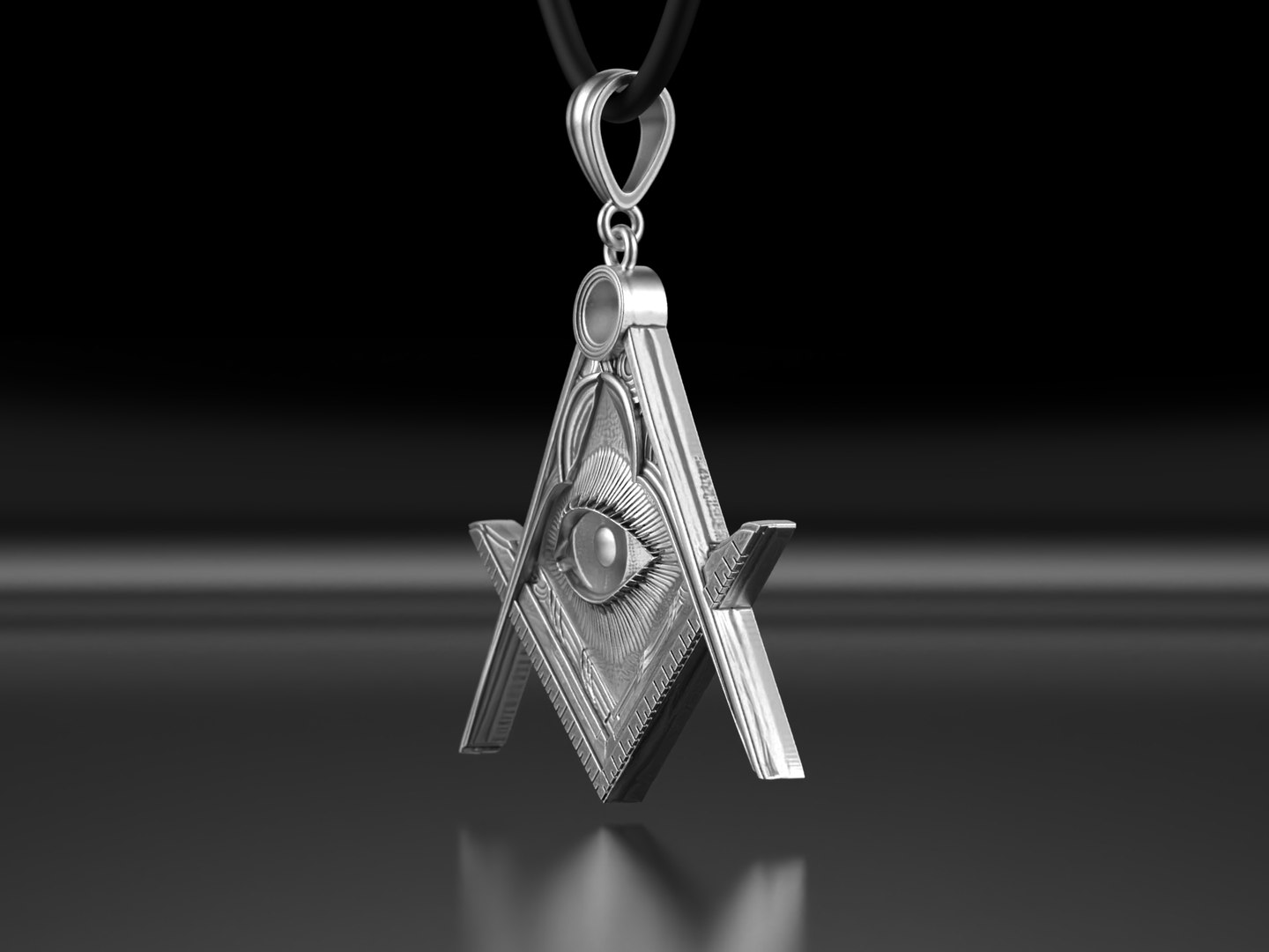 3D Jewelry Pendant With Eye Masonic Symbol 0319 Stl 3dm Fbx ...