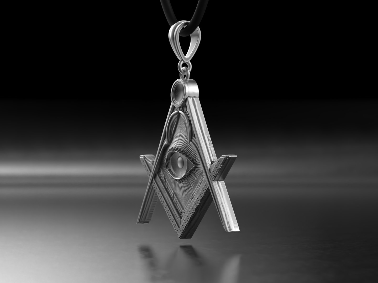3D Jewelry Pendant With Eye Masonic Symbol 0319 Stl 3dm Fbx ...