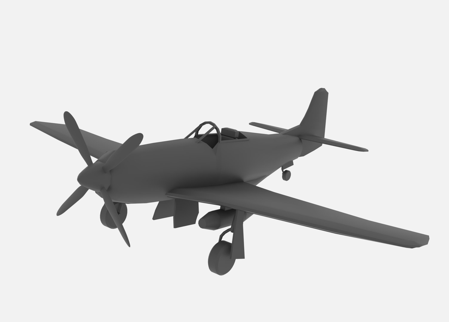 3D Model North American 51 Mustang - TurboSquid 1650182