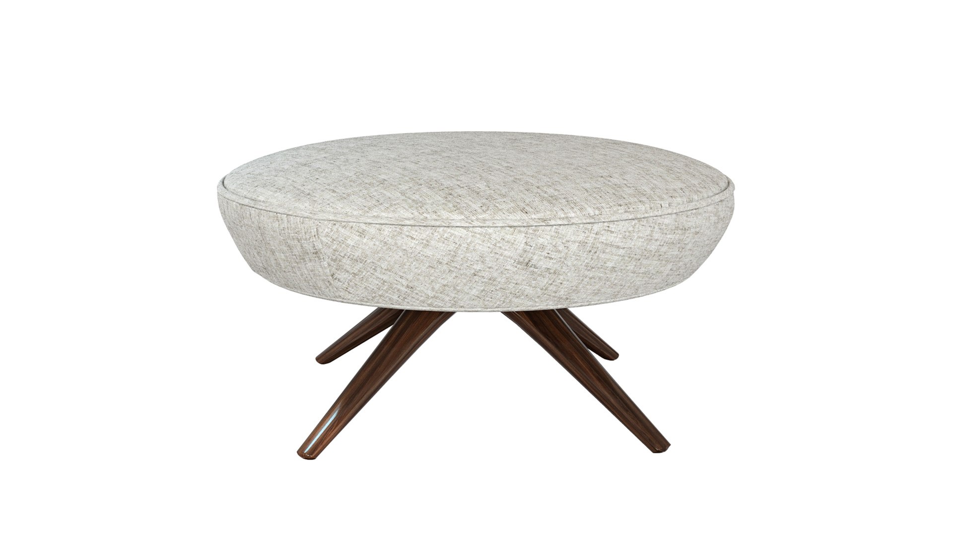 Vladimir Kagan Seating Swivel Ottoman Round Chair 3D - TurboSquid 1986732