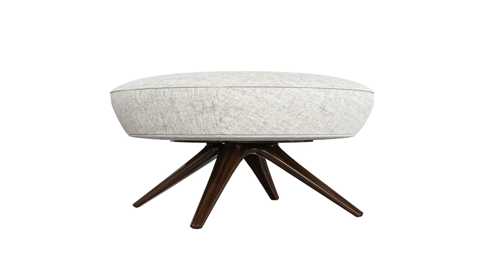 Vladimir Kagan Seating Swivel Ottoman Round Chair 3D - TurboSquid 1986732