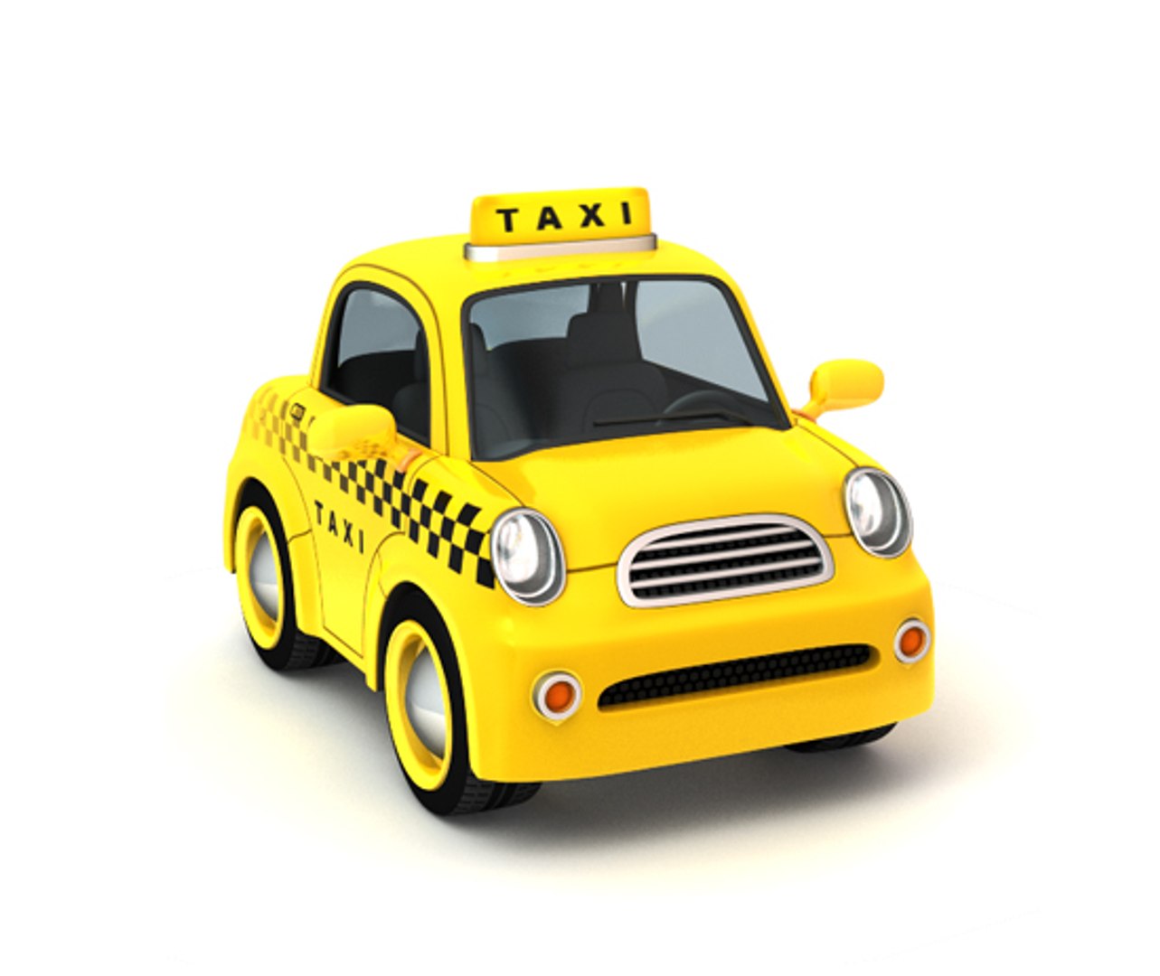 Cartoon Taxi 3d Lwo