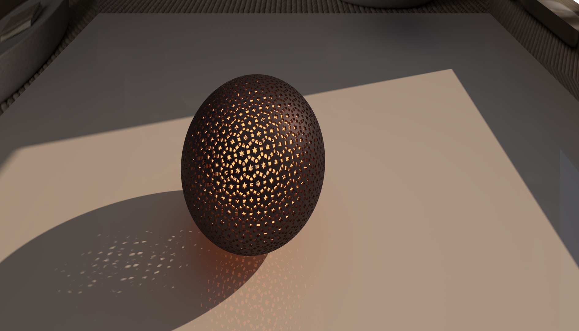 3D pattern on geosphere model - TurboSquid 2180510