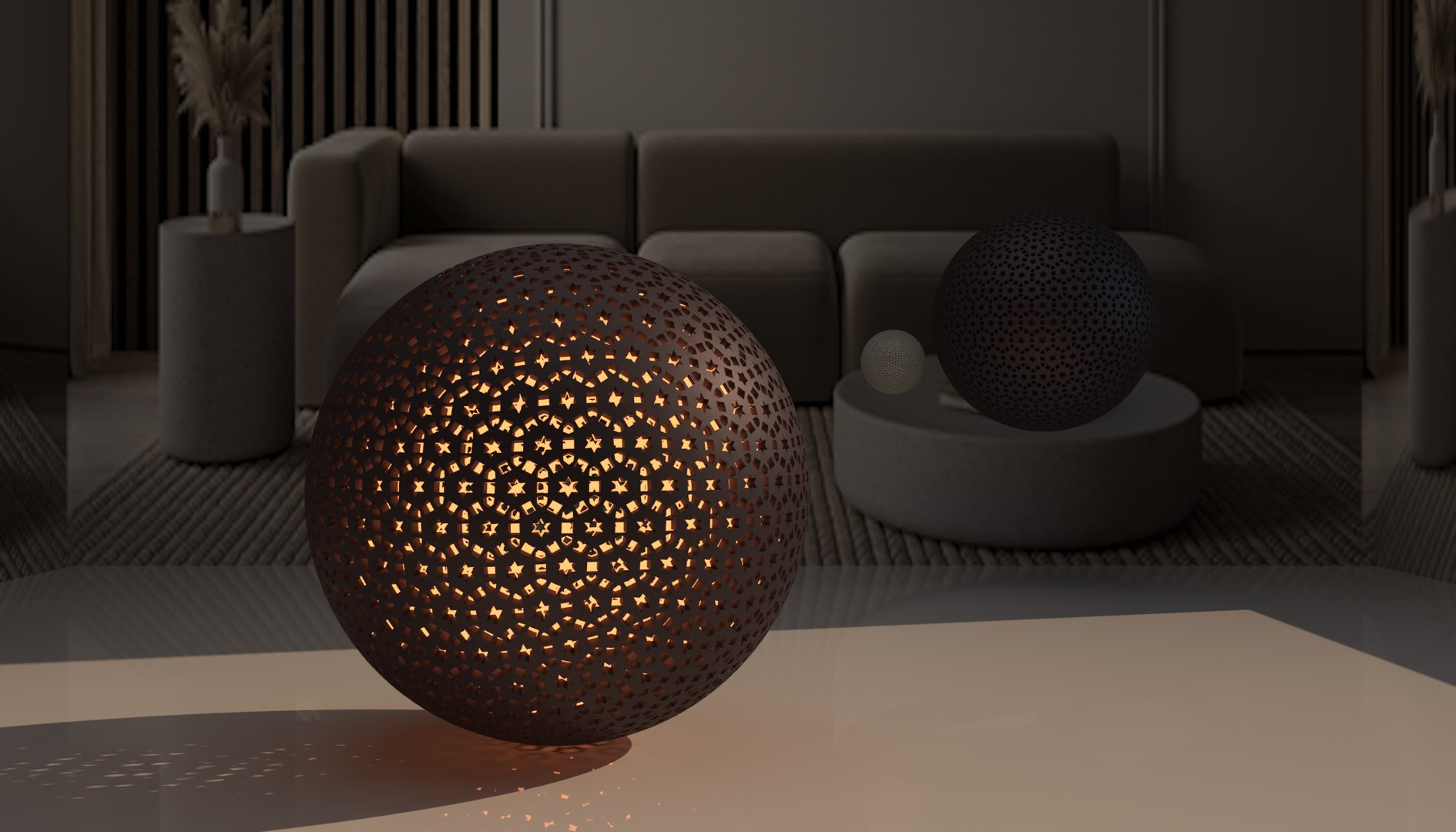 3D pattern on geosphere model - TurboSquid 2180510