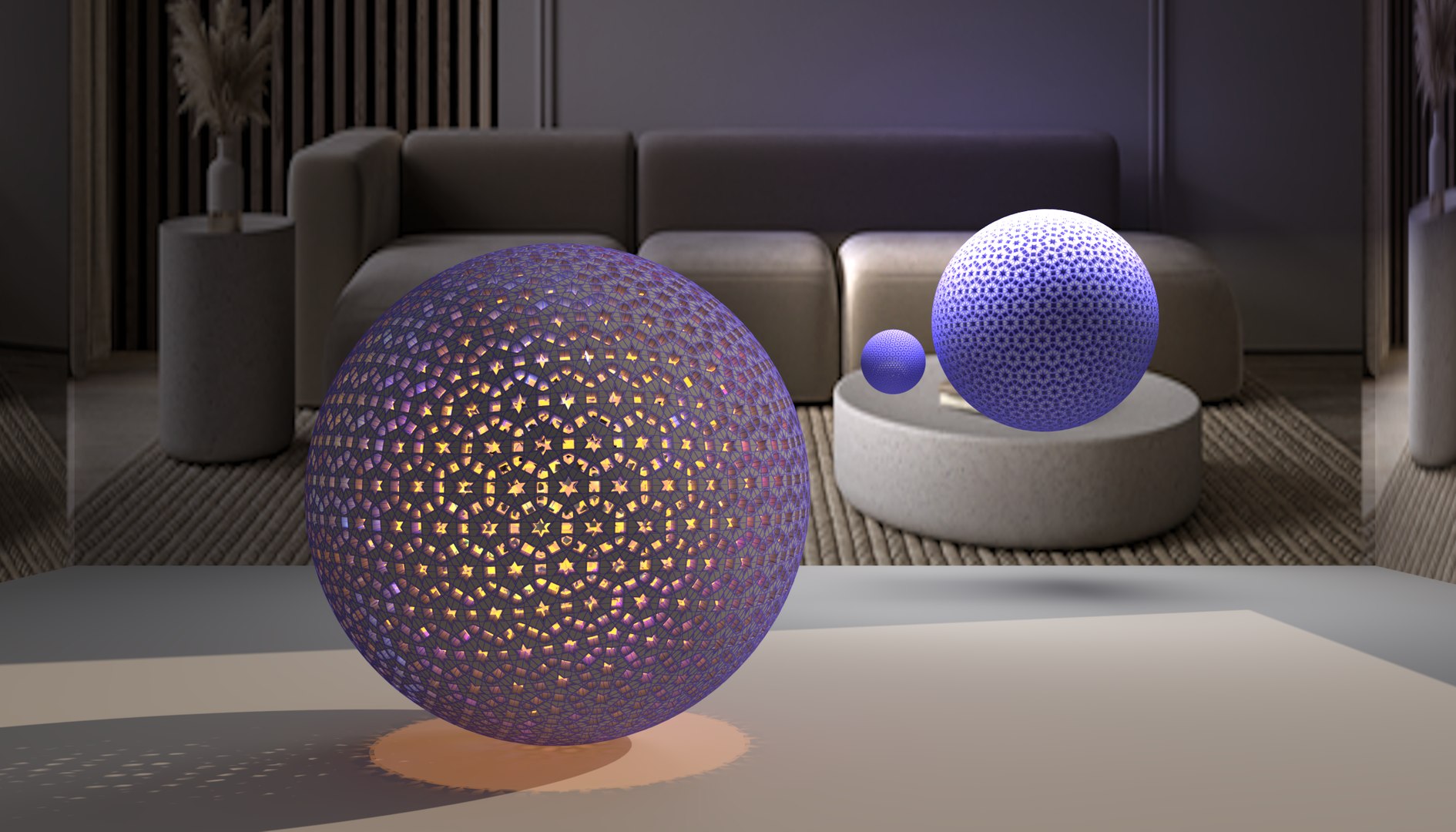 3D pattern on geosphere model - TurboSquid 2180510