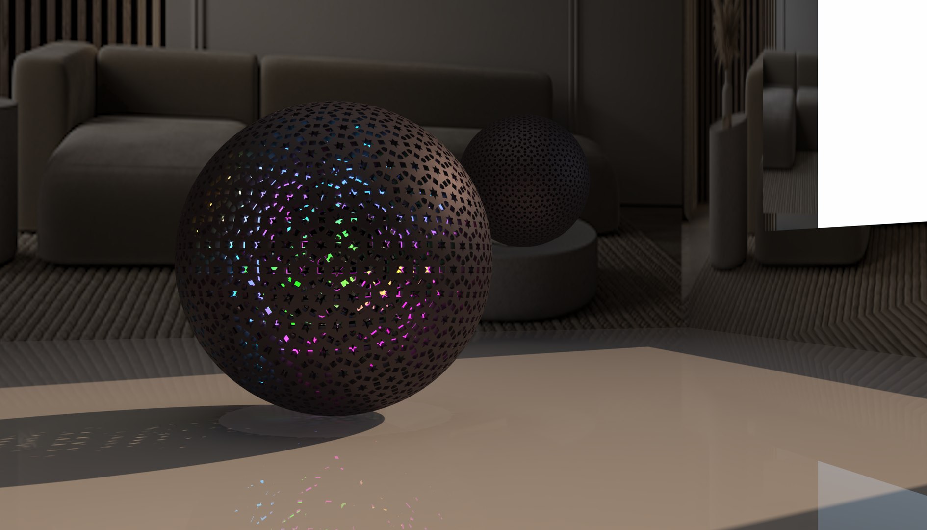 3D pattern on geosphere model - TurboSquid 2180510