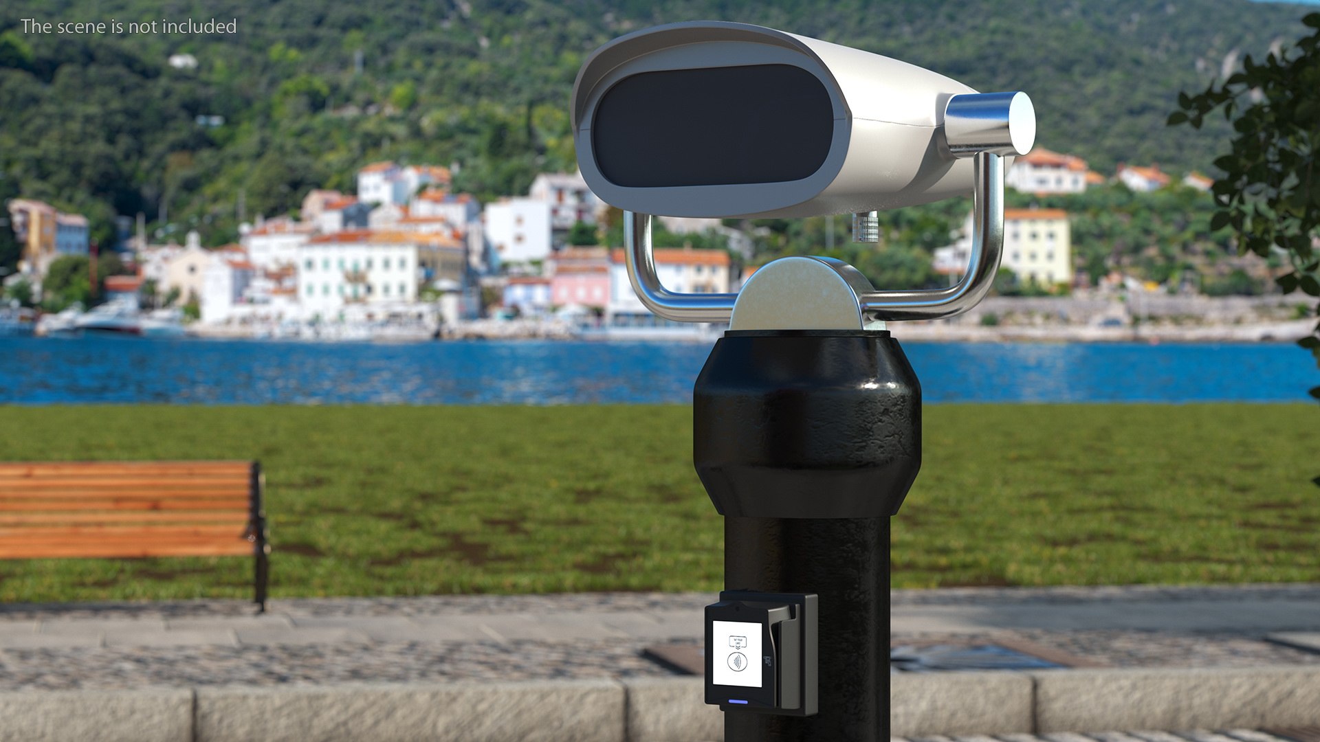 3D Tower Binocular Viewer With A Payment Terminal Model - TurboSquid ...