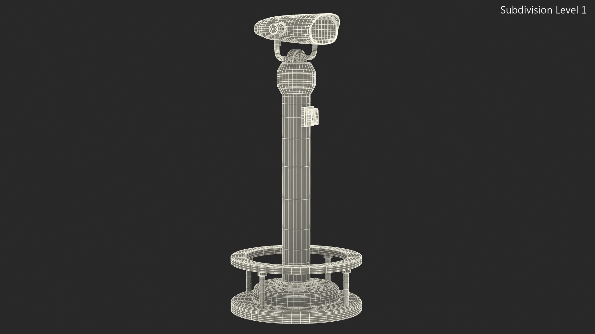 3D Tower Binocular Viewer with a Payment Terminal model - TurboSquid ...