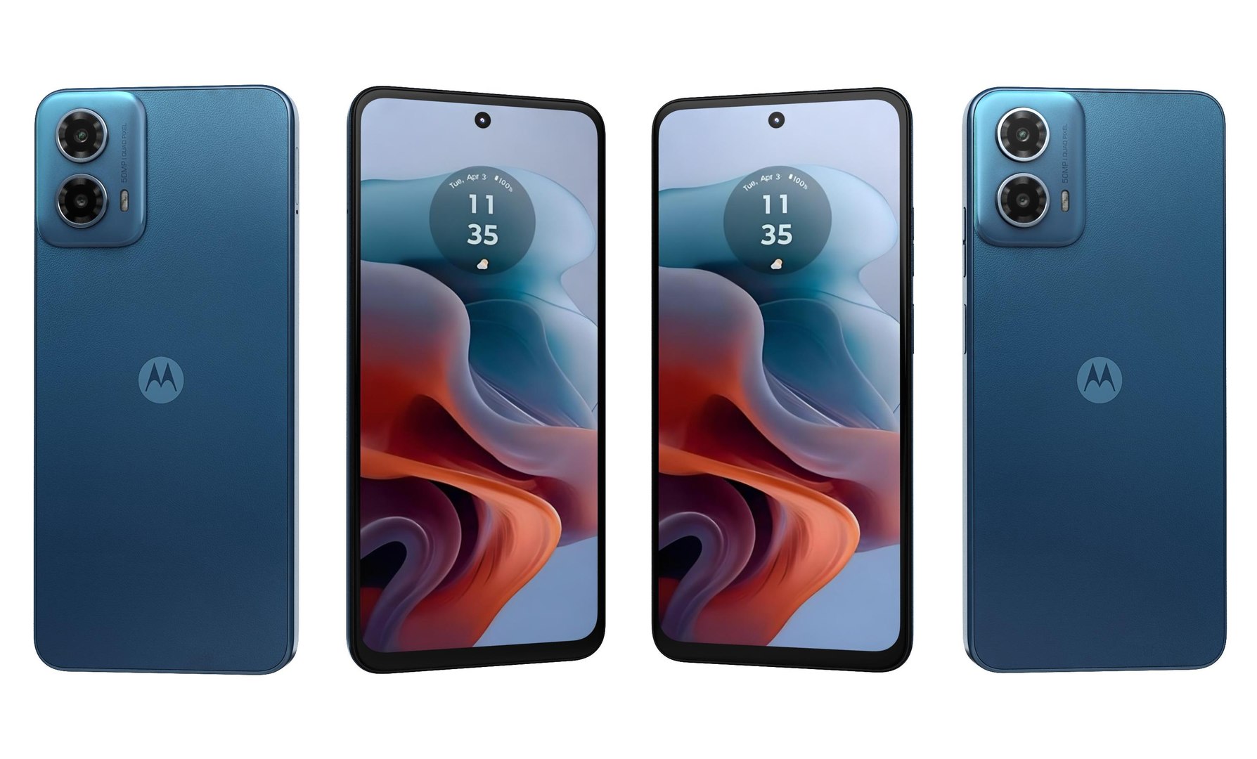 3D Motorola Moto G34 5G Blue - TurboSquid 2184454