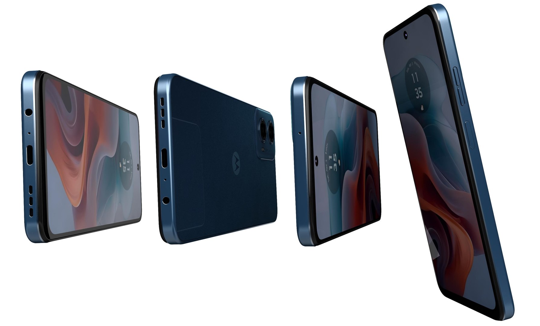 3D Motorola Moto G34 5G Blue - TurboSquid 2184454