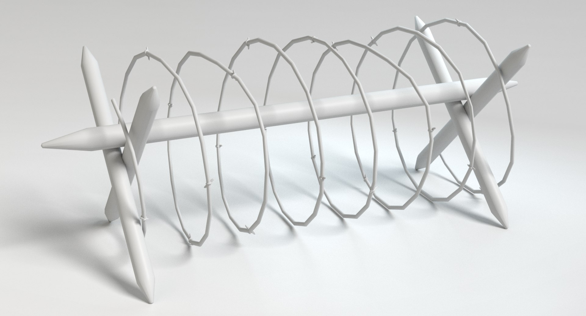3d Barbed Wire Model