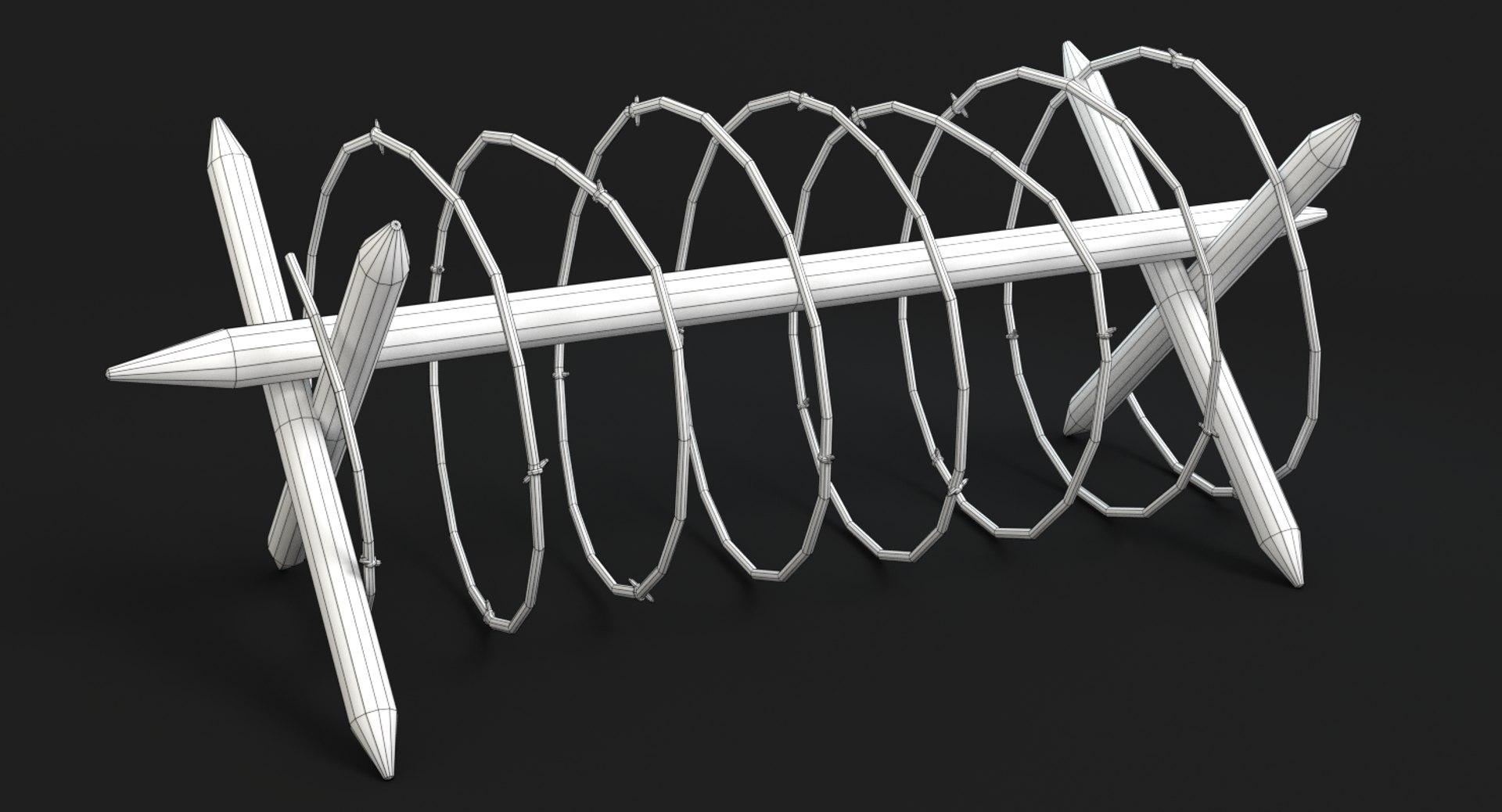 3d Barbed Wire Model