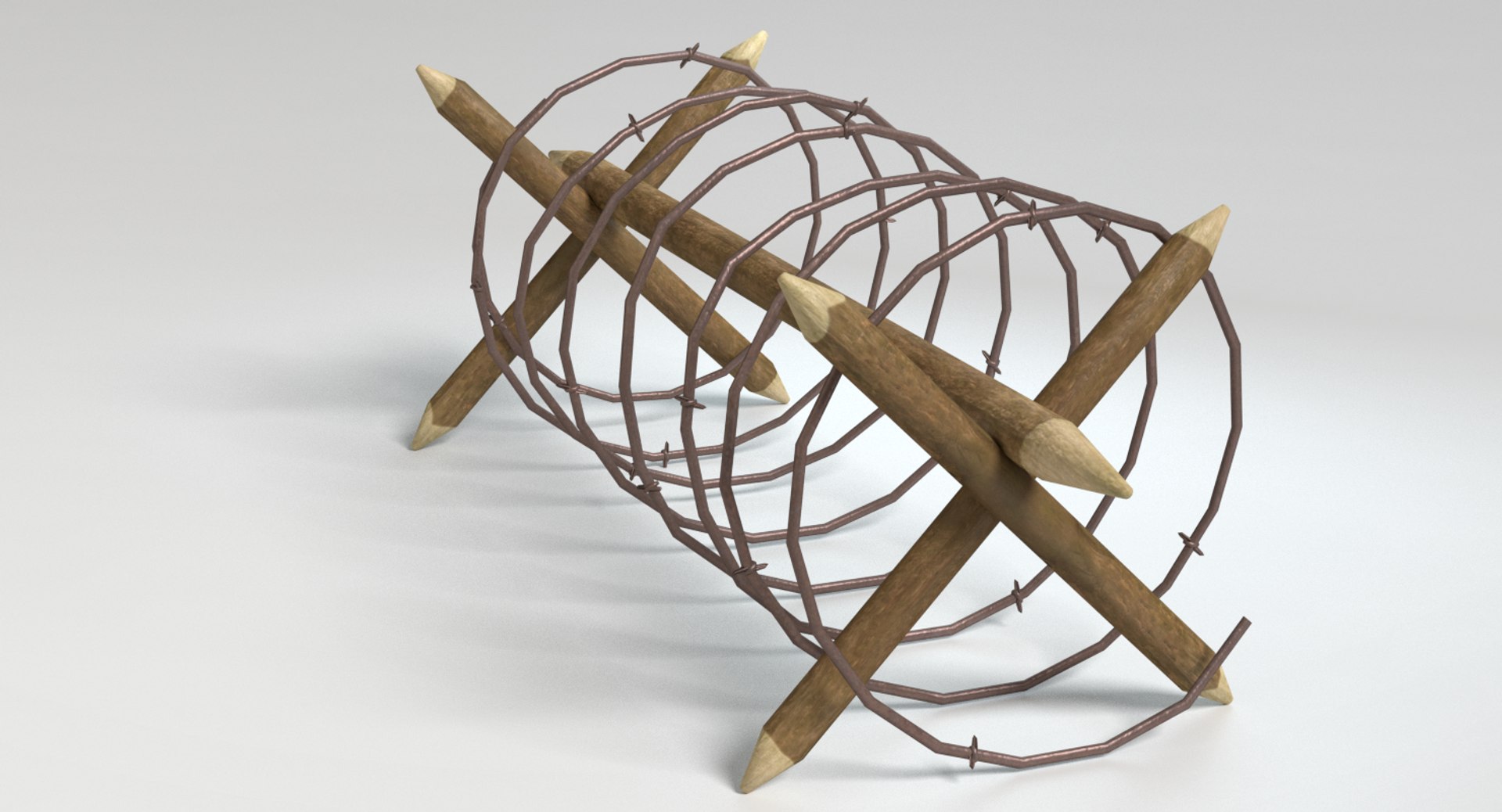 3d Barbed Wire Model