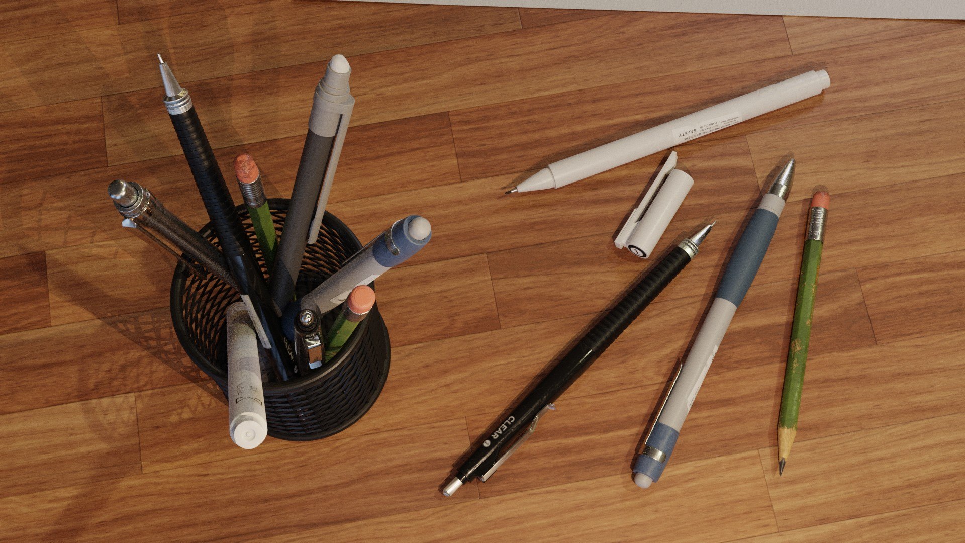 3D Model Pen Pencil - TurboSquid 1691640