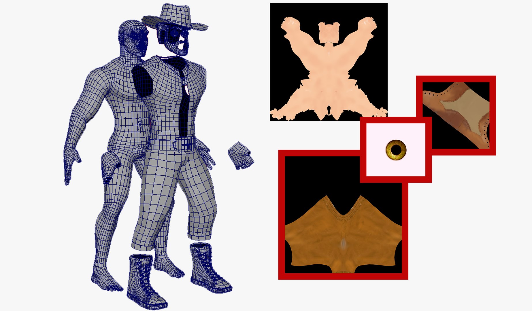 Cowboy Cow Boy 3d Model