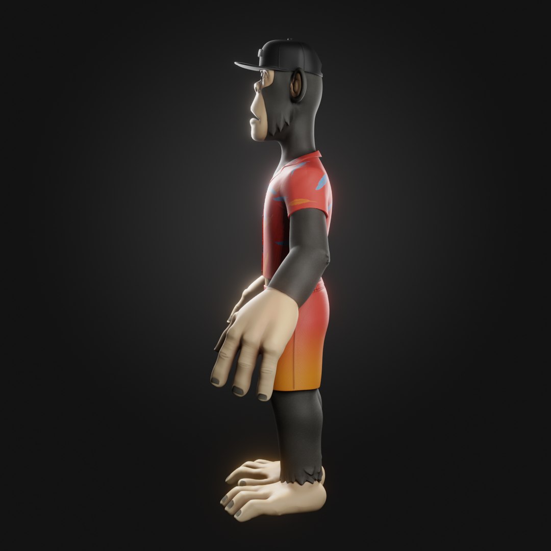 3D APE NFT CHARACTER 3D - TurboSquid 2250352