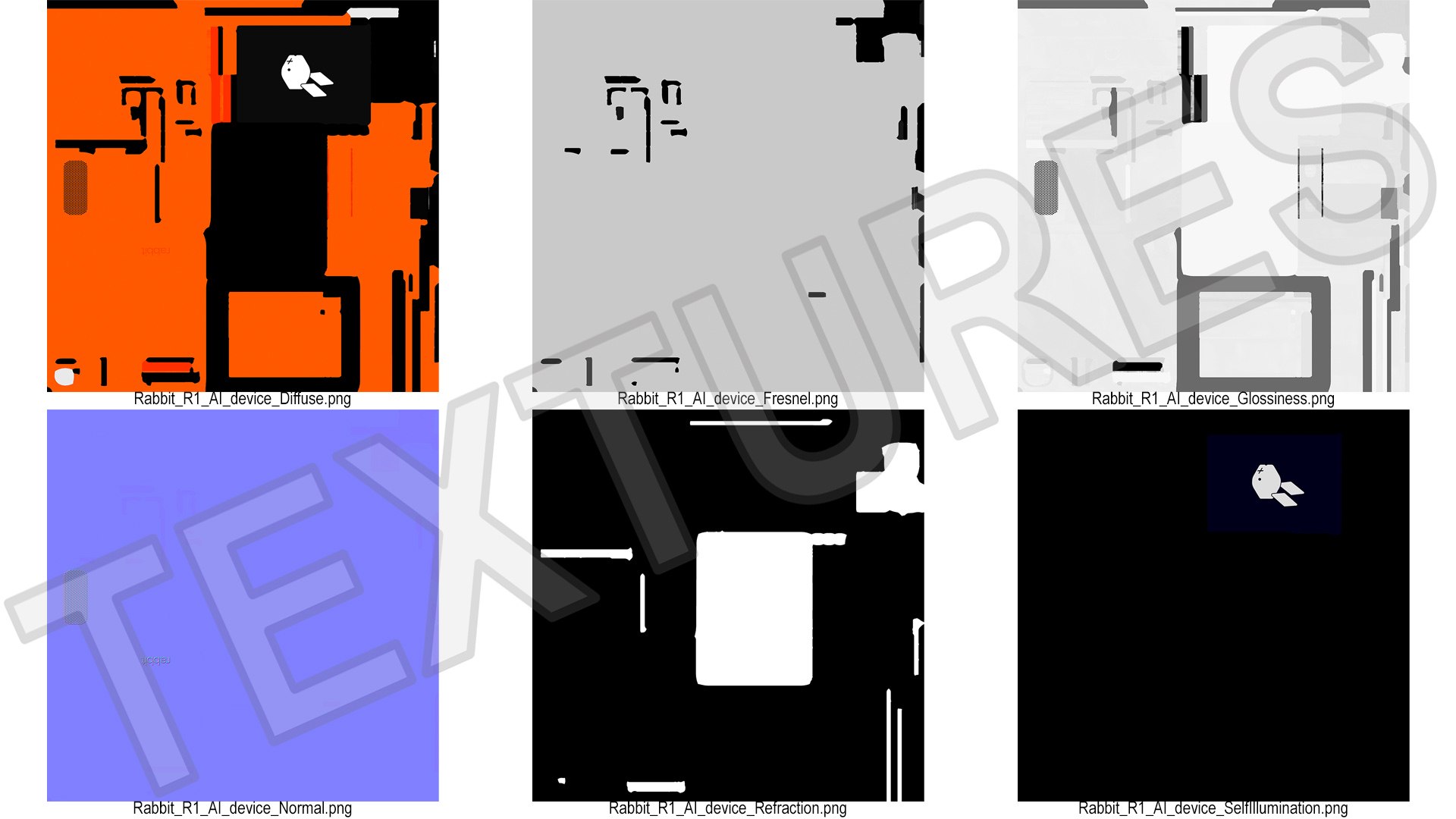 Rabbit R1 Ai Assistant Device Model Turbosquid 2215470
