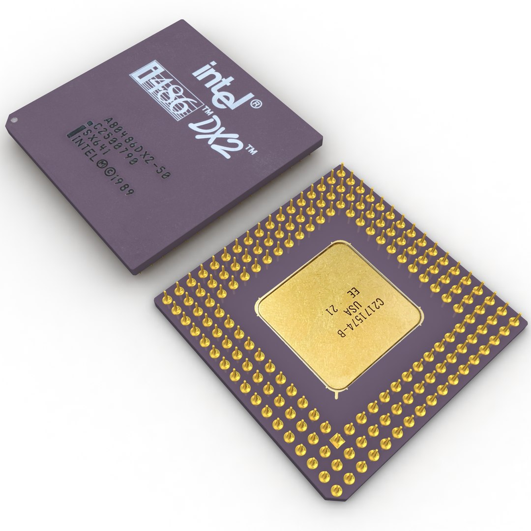 3D I486 DX2 CPU Processor - TurboSquid 1831975