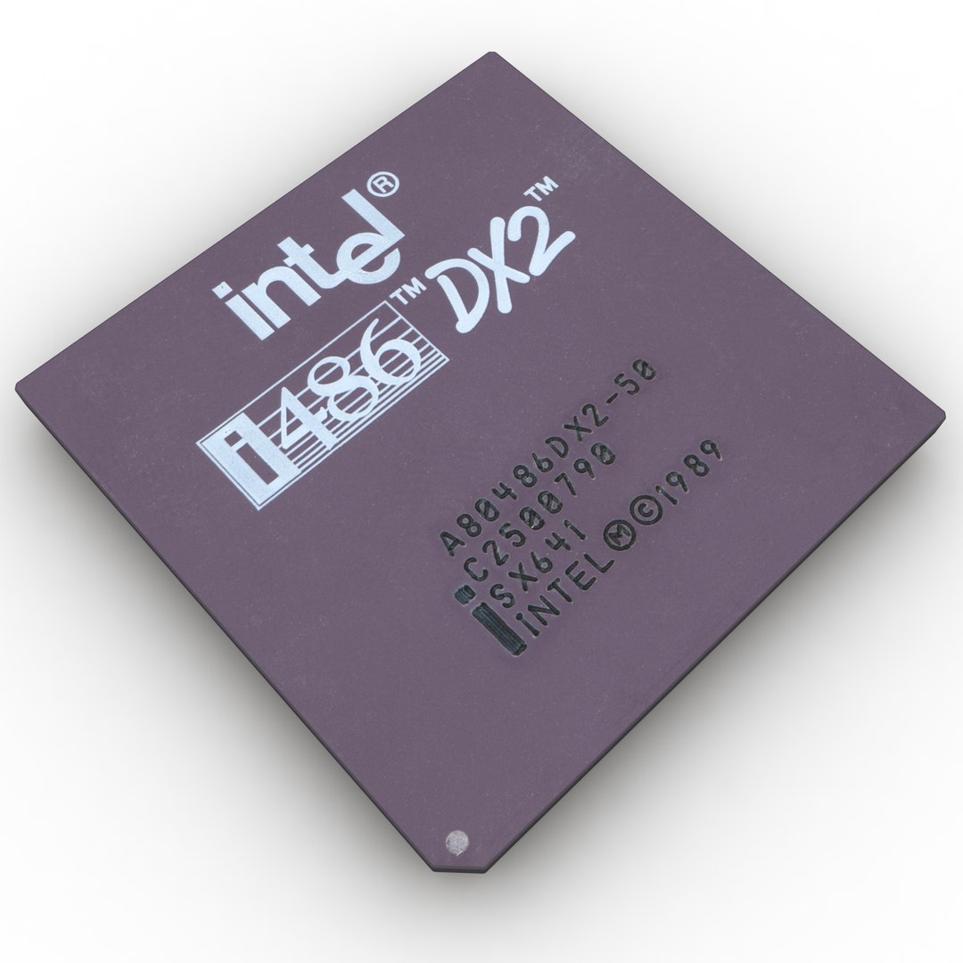 3D I486 DX2 CPU Processor - TurboSquid 1831975