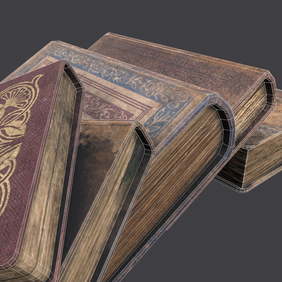 3D model Medieval Book Stack and Keys - TurboSquid 1734706