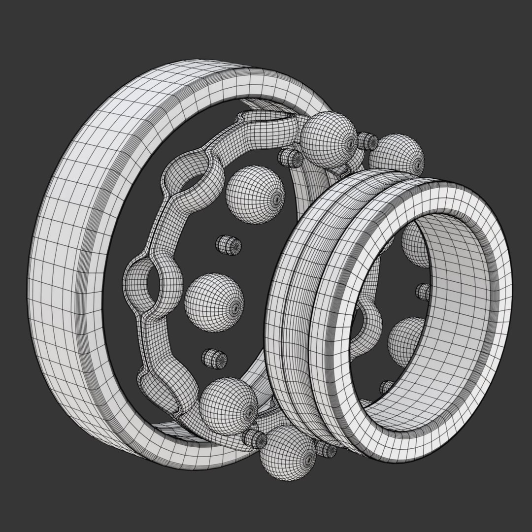 Ball Bearing Radial 3D Model - TurboSquid 1300004
