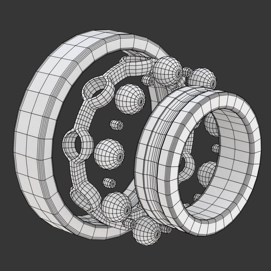 Ball Bearing Radial 3D Model - TurboSquid 1300004
