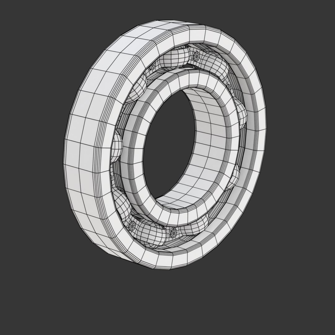 Ball Bearing Radial 3D Model - TurboSquid 1300004