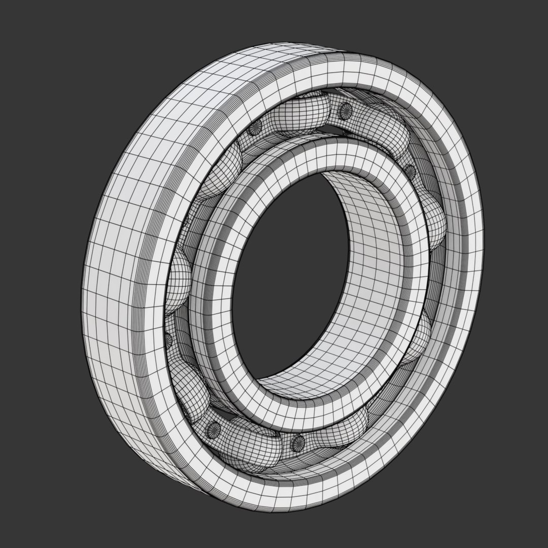 Ball Bearing Radial 3D Model - TurboSquid 1300004