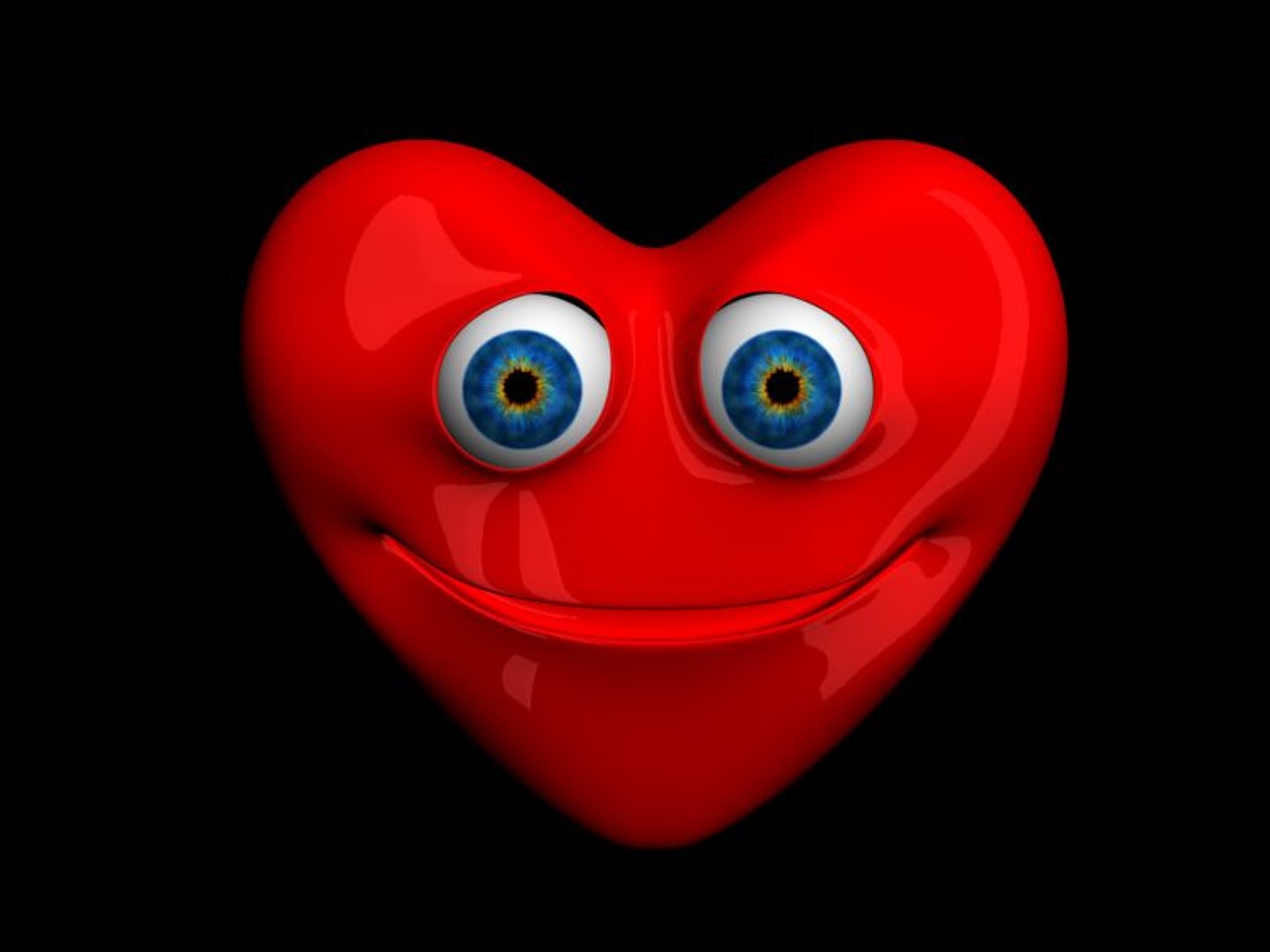 3d Day Cartoon Heart Model