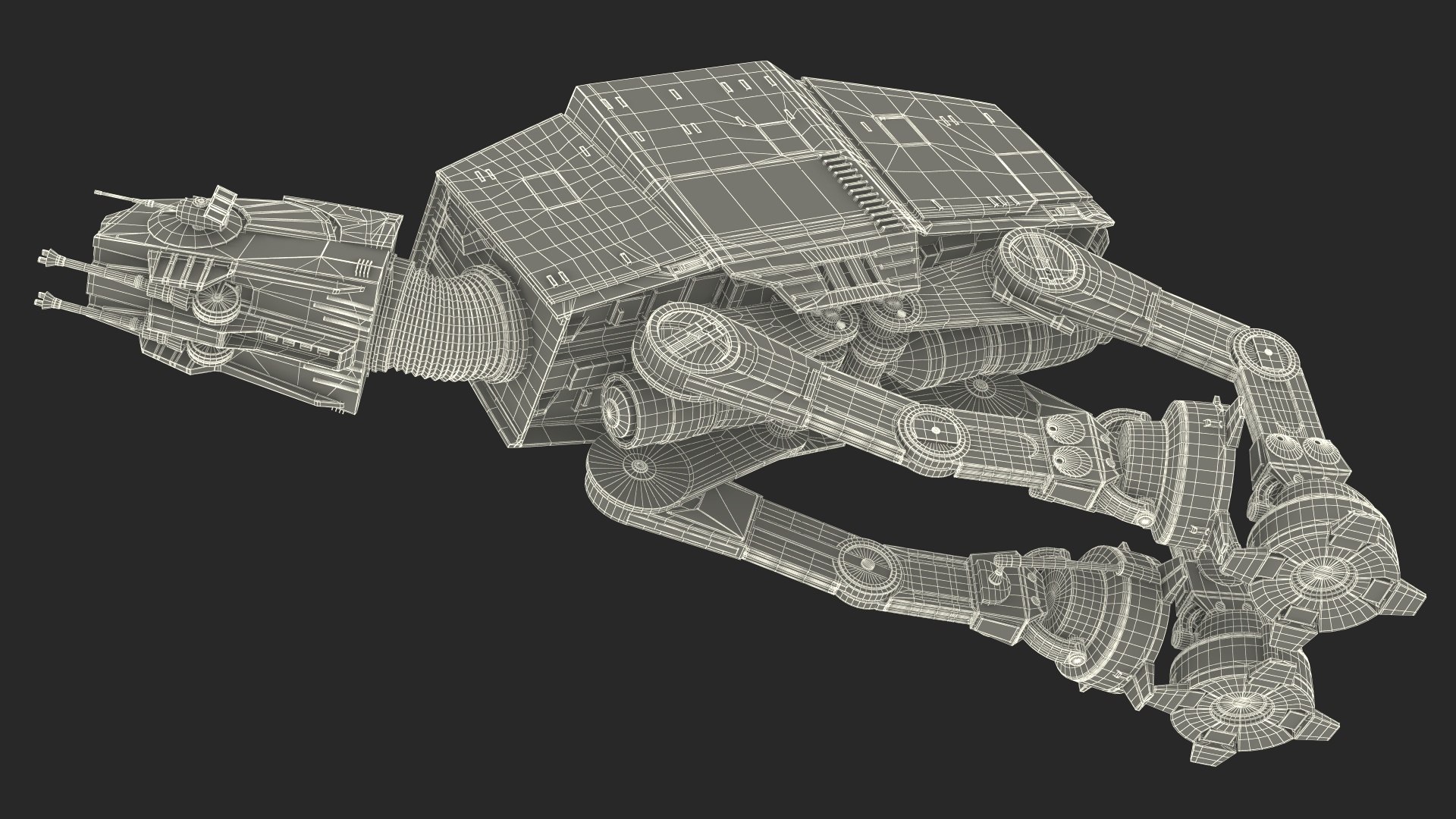 Grunge Broken AT-AT Star Wars model - TurboSquid 2111439