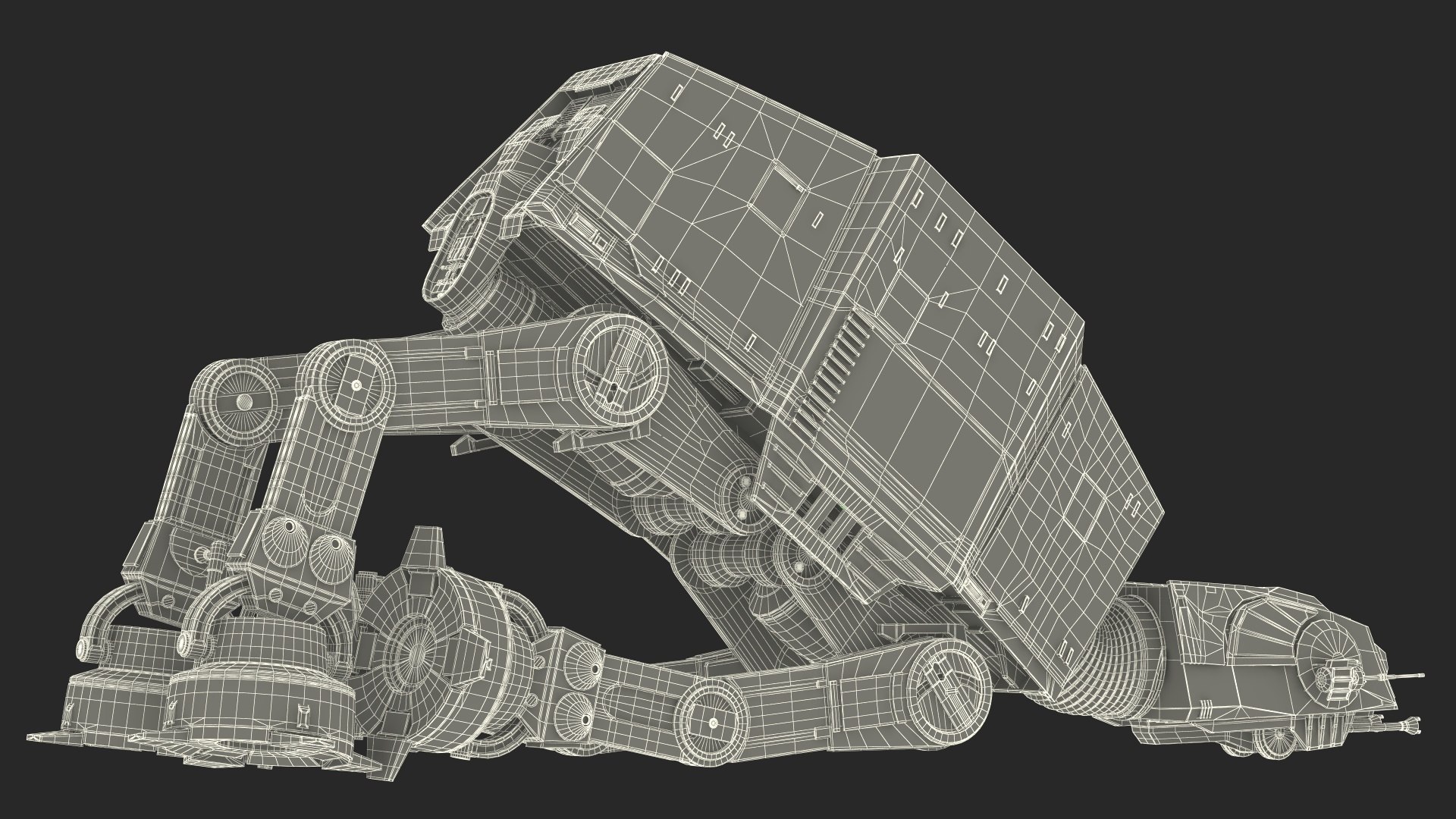 Grunge Broken AT-AT Star Wars model - TurboSquid 2111439