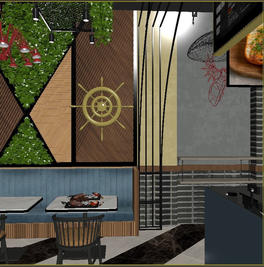 3D CAFE RESTAURANT 2 Model - TurboSquid 2323177