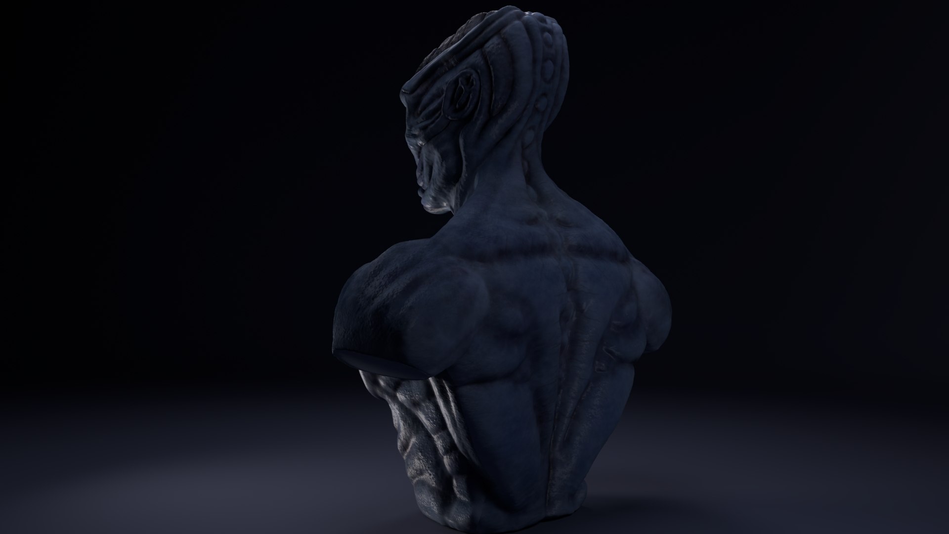 3D Alien Bust Model - TurboSquid 1540050