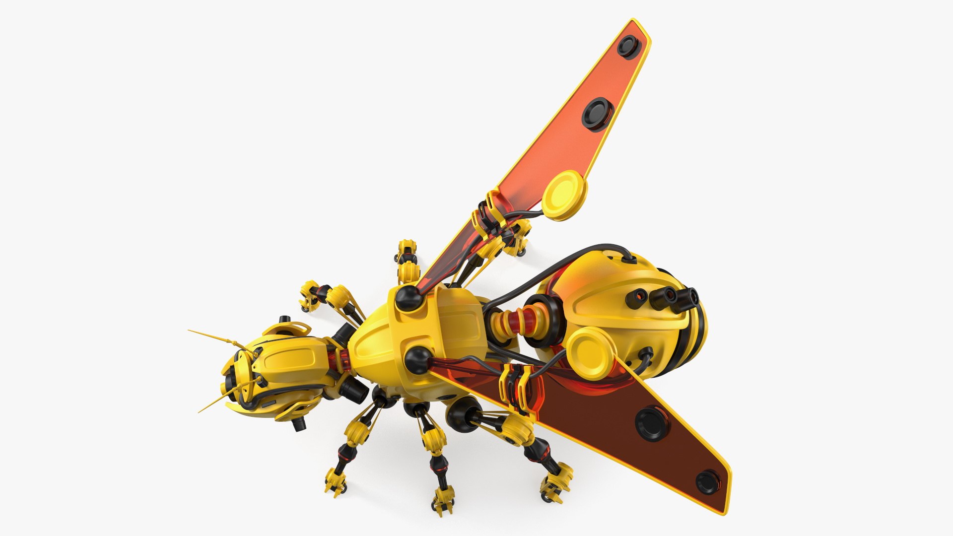 3D Honey Bee With Robot Bee Collection - TurboSquid 2306073