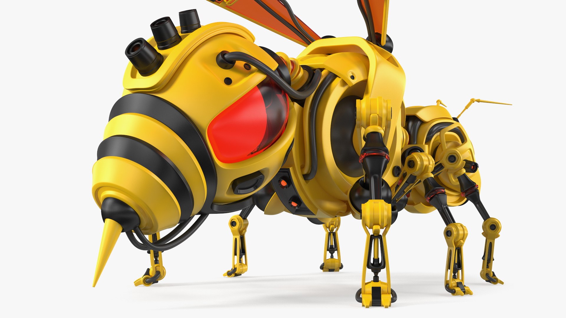 3D Honey Bee With Robot Bee Collection - TurboSquid 2306073