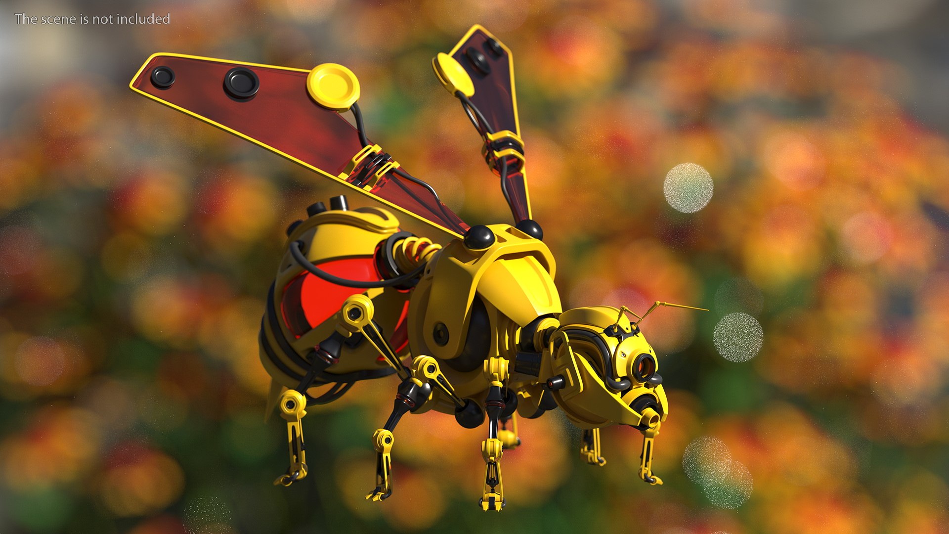 3D Honey Bee With Robot Bee Collection - TurboSquid 2306073