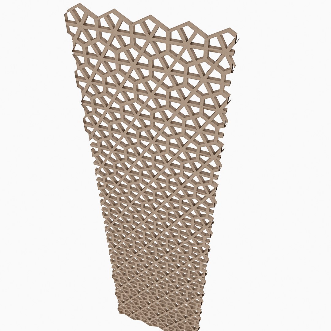 3D Hexagonal Separator Panel Model - TurboSquid 1454219