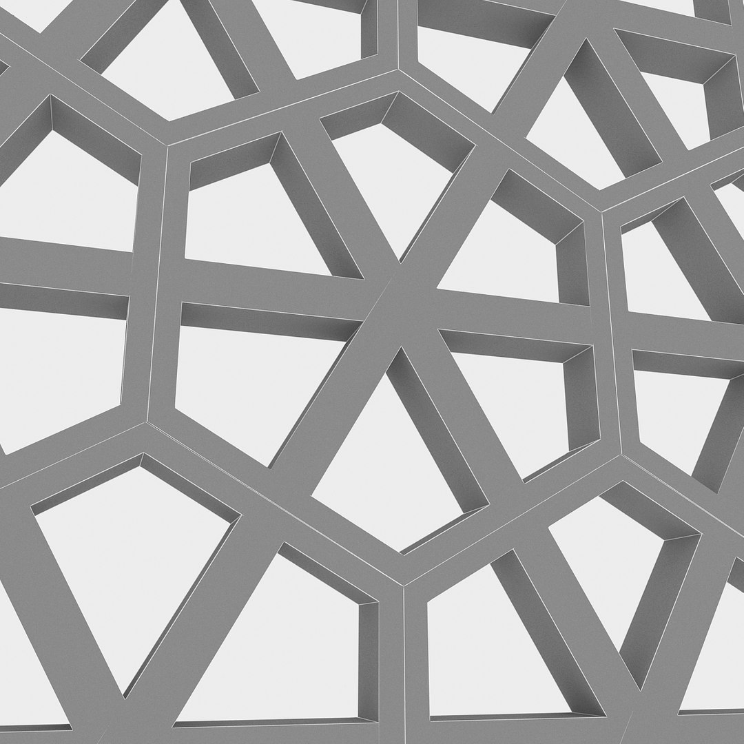 3D Hexagonal Separator Panel Model - TurboSquid 1454219