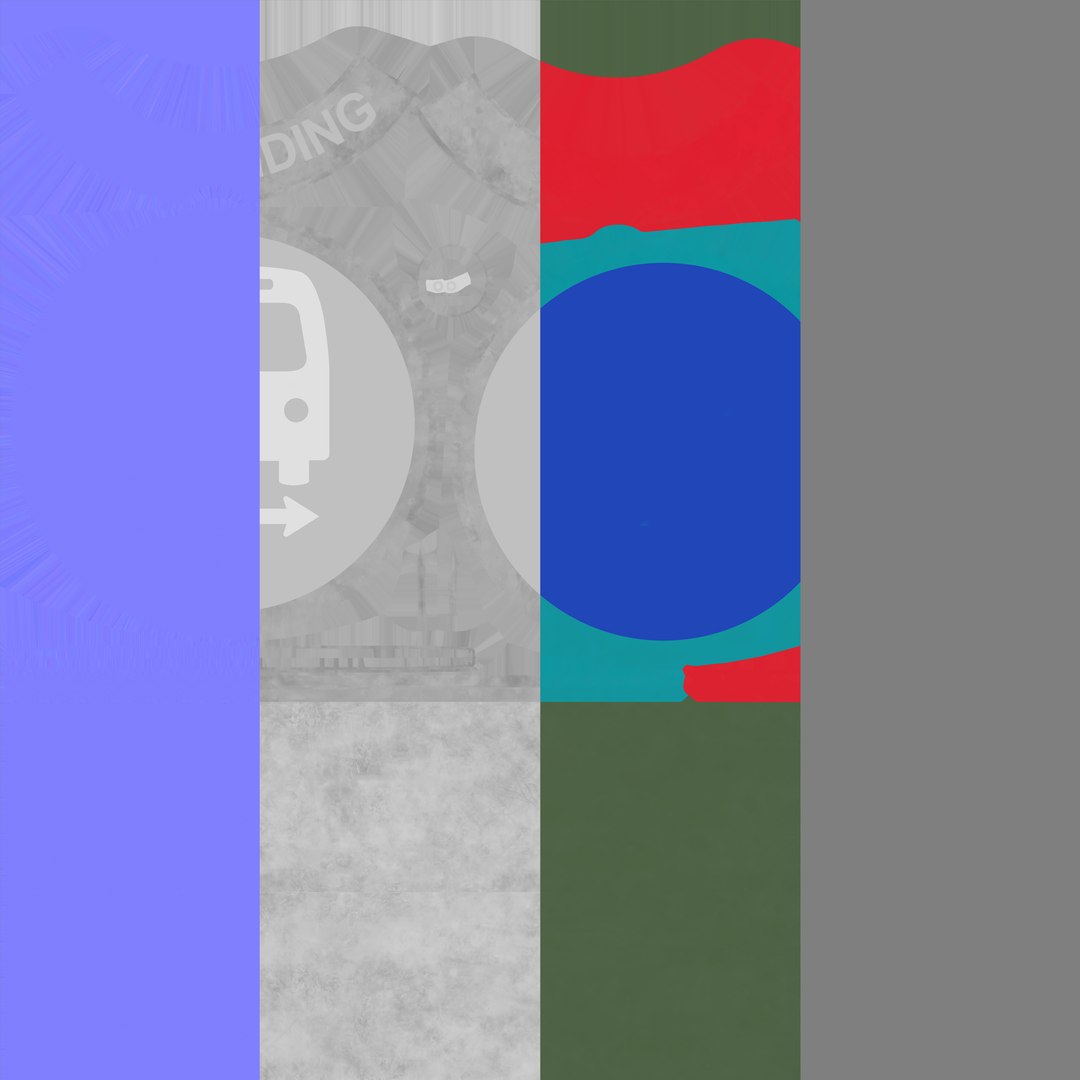 Bus Stop Signs Sign 02 Routes Clean and Dirty 3D model - TurboSquid 1918477