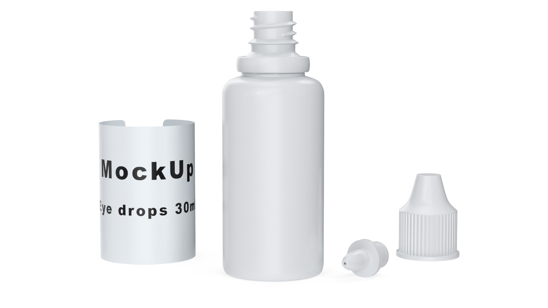 Eye Drops Bottle 30ml Mockup Model - TurboSquid 2152181