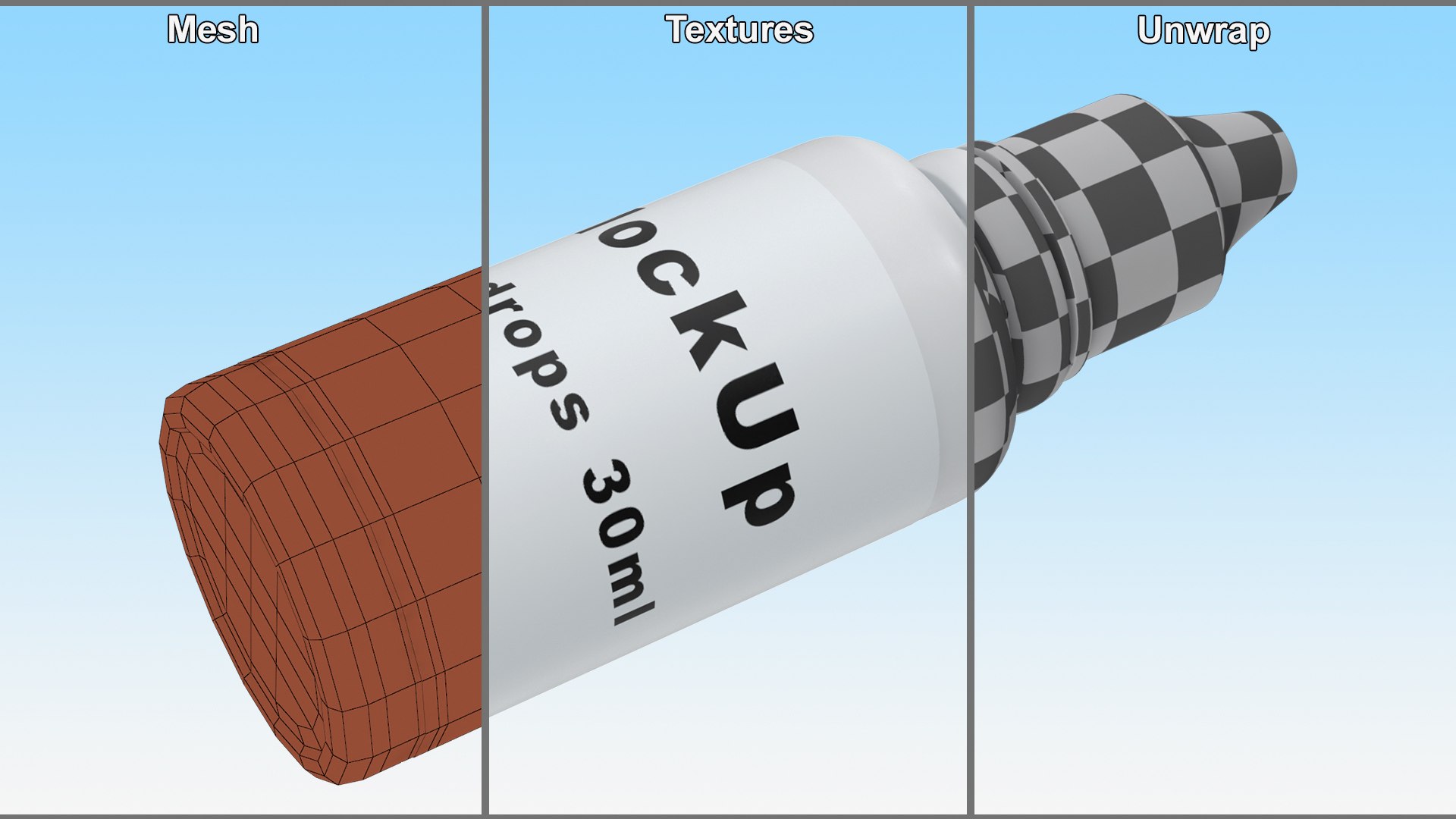 Eye Drops Bottle 30ml Mockup Model - TurboSquid 2152181