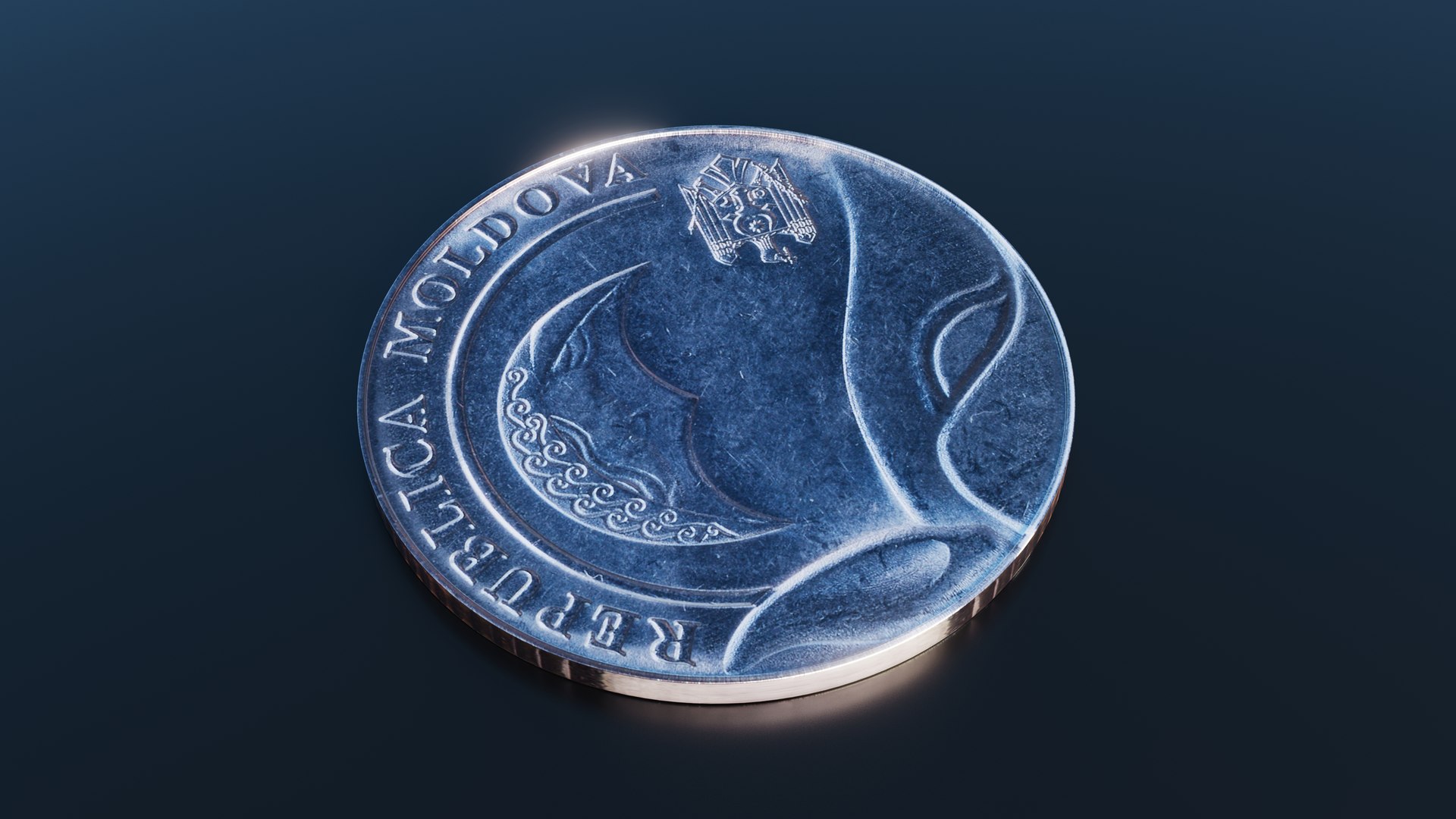 3D Moldovan Leu Coin - TurboSquid 2286795