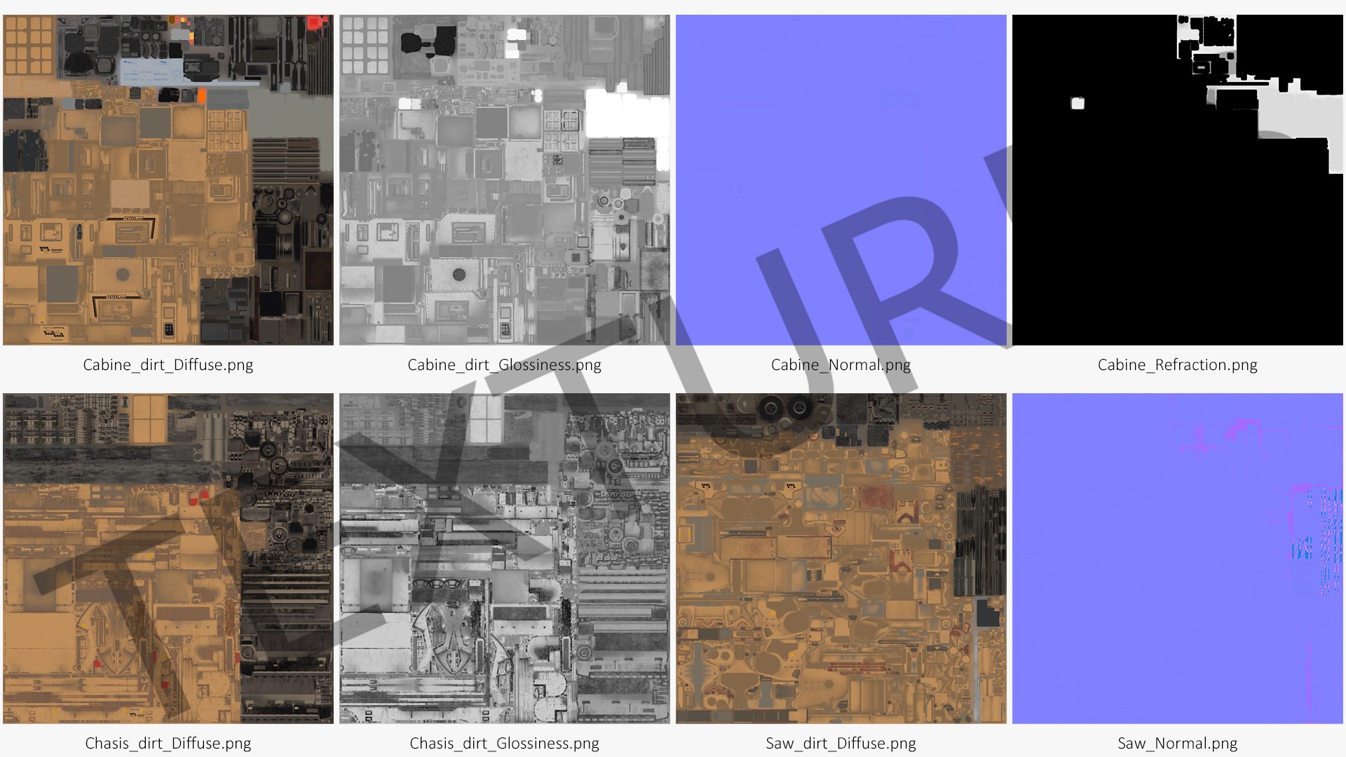 3D Trencher Machine Tesmec 1475 XL EVO Dusty Model - TurboSquid 2111355