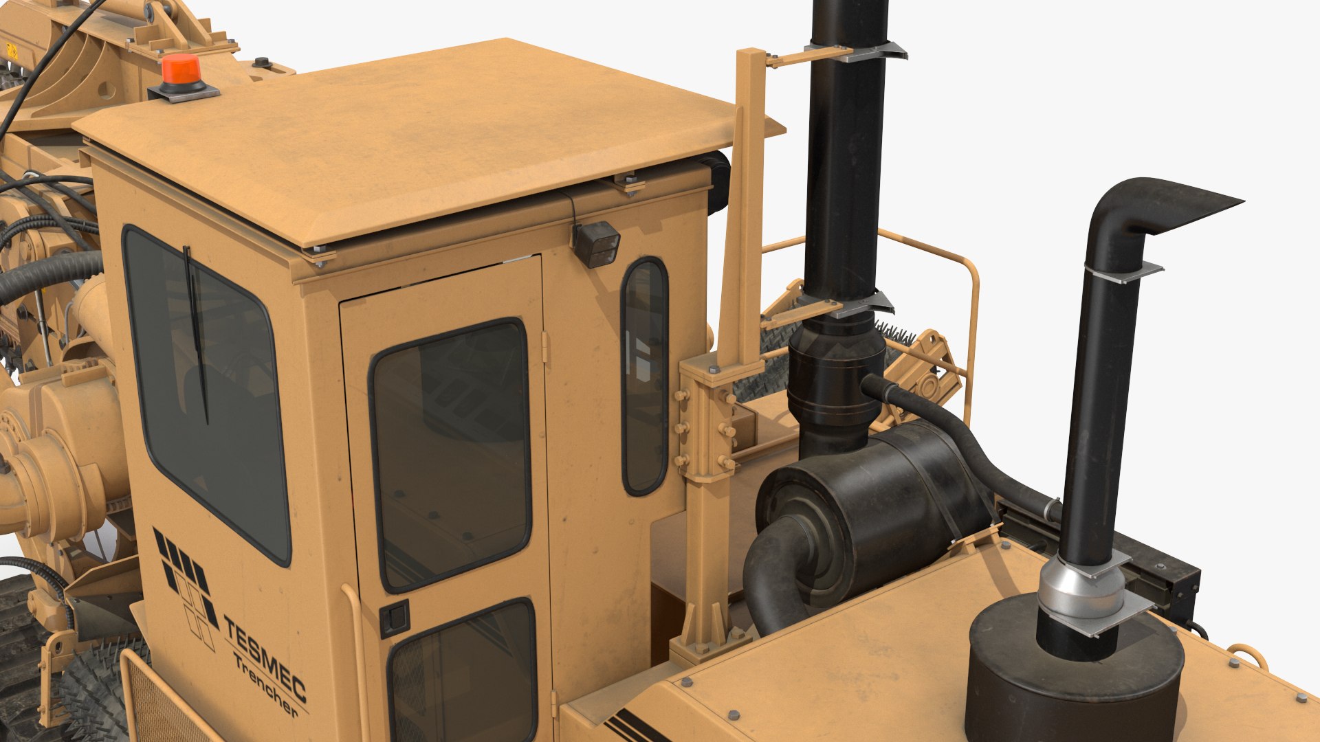 3D Trencher Machine Tesmec 1475 XL EVO Dusty Model - TurboSquid 2111355