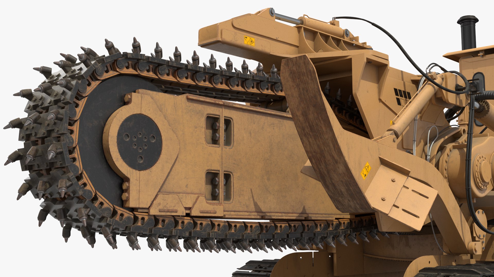 3D Trencher Machine Tesmec 1475 XL EVO Dusty Model - TurboSquid 2111355