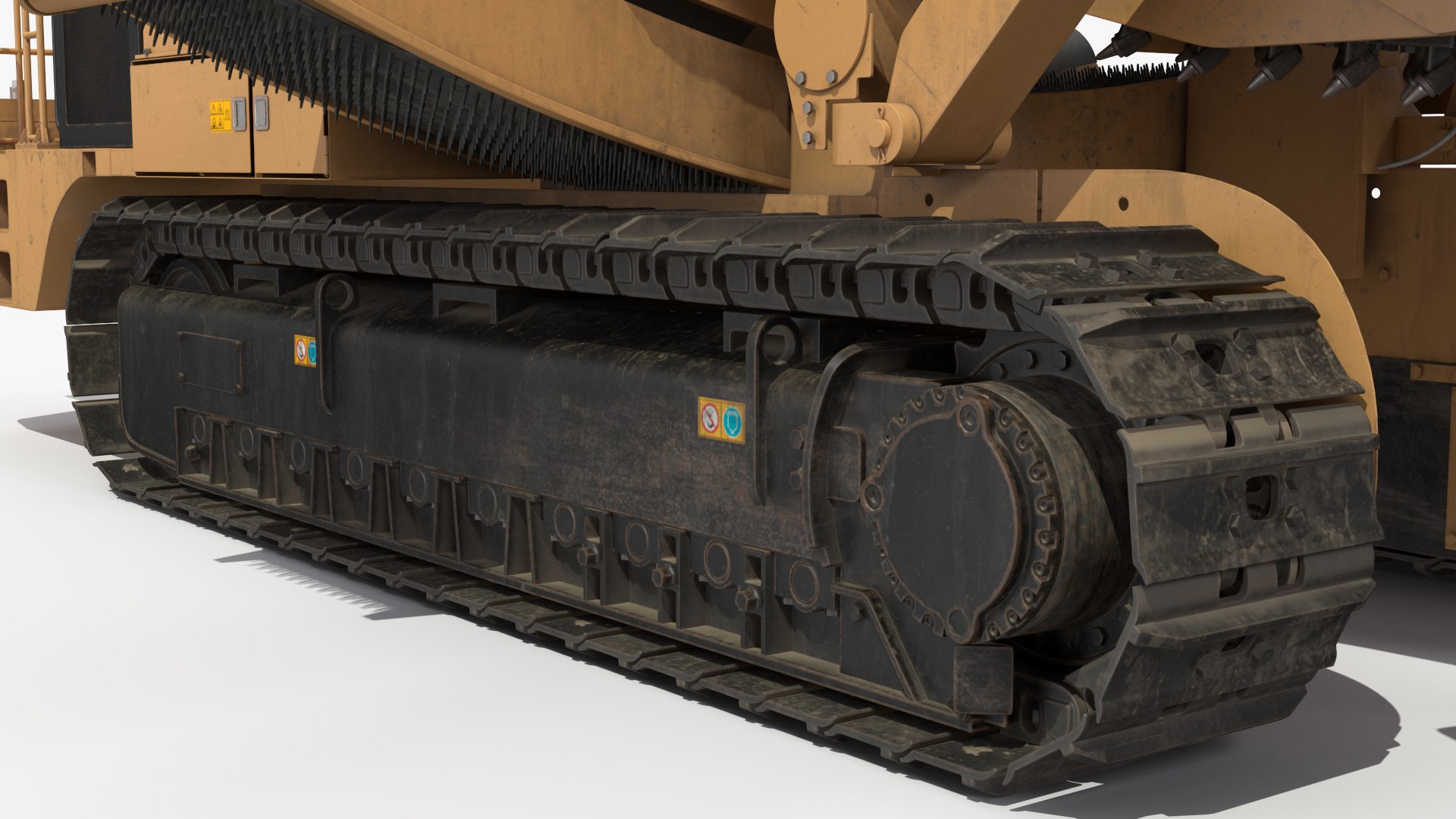 3D Trencher Machine Tesmec 1475 XL EVO Dusty Model - TurboSquid 2111355