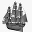 3d model uss constitution