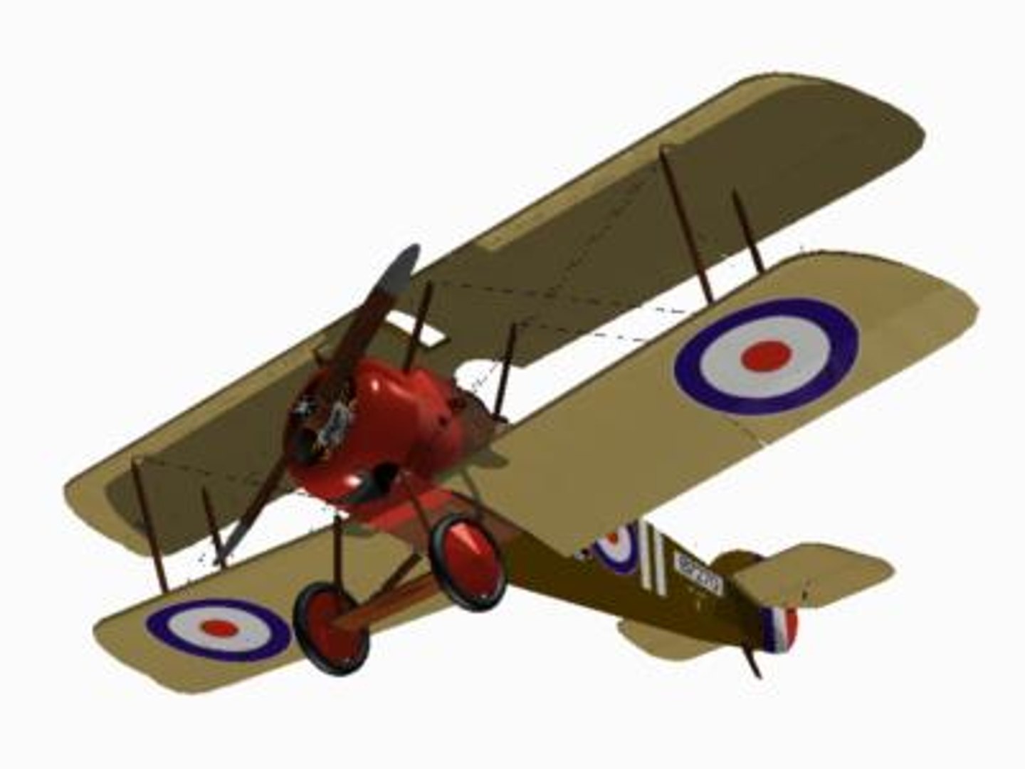 Sopwith Camel Fighter 3d Max