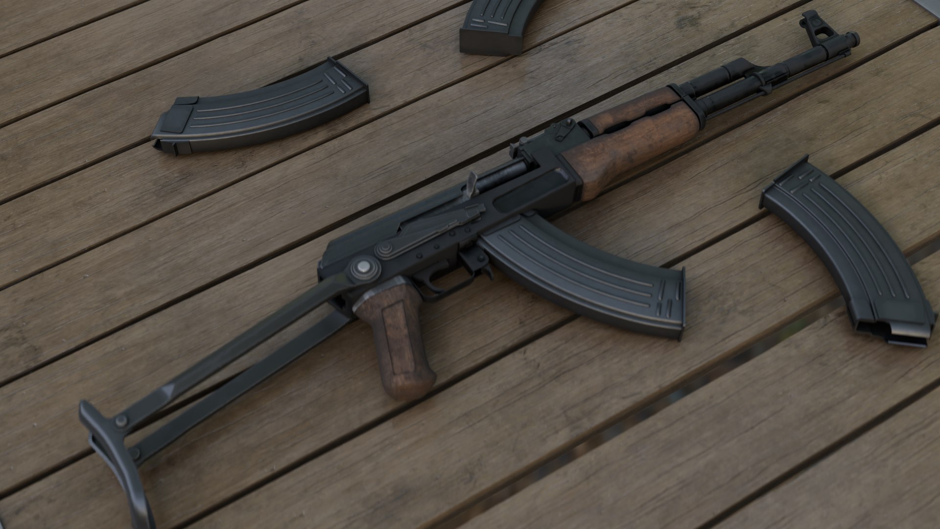 3D Russian AK47 Assault Rifle - TurboSquid 2284464